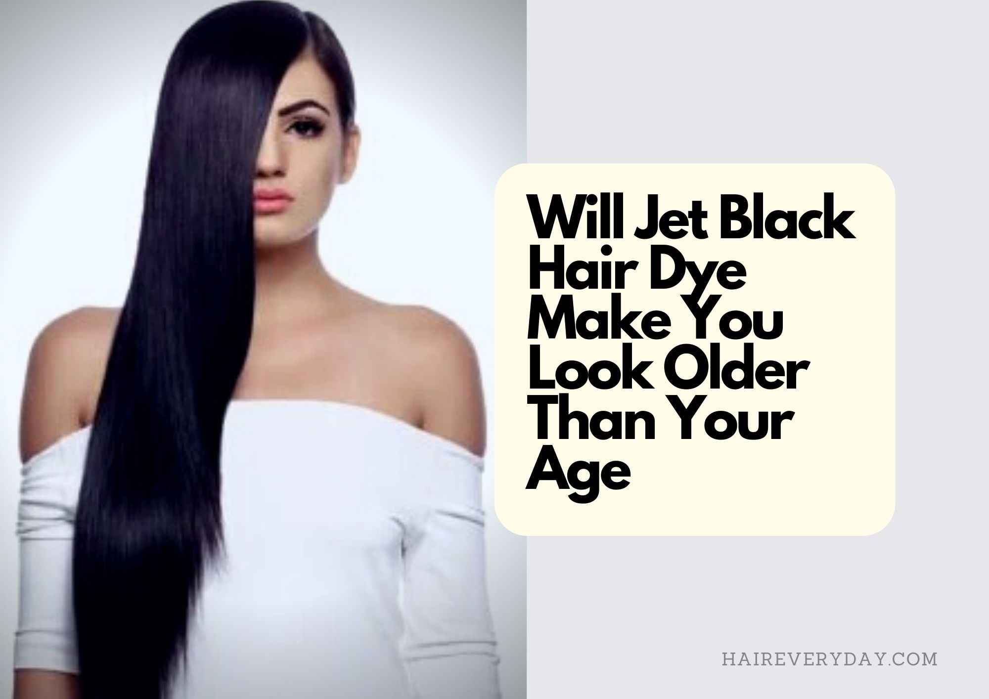Does Jet Black Hair Make You Look Older | And Youthful Hair Colors To ...