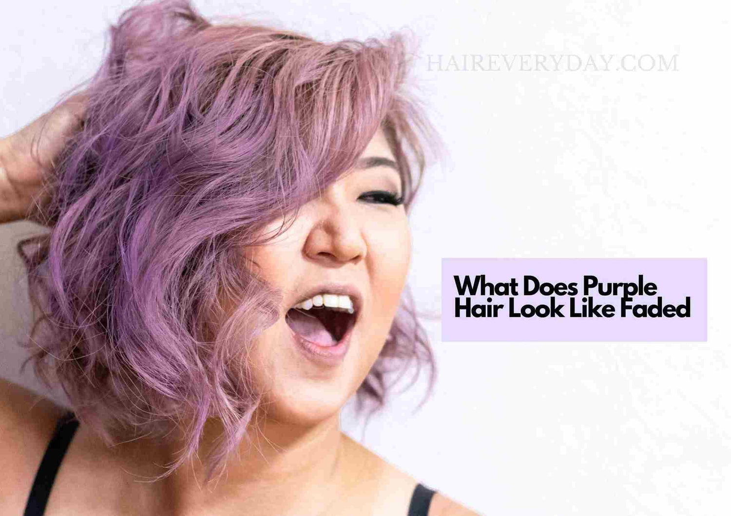 What Does Purple Hair Look Like Faded | On Unbleached, Brown And Blond ...